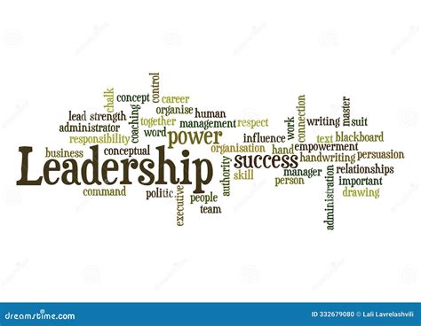 Word Cloud With Leadership Concept Stock Illustration Illustration Of