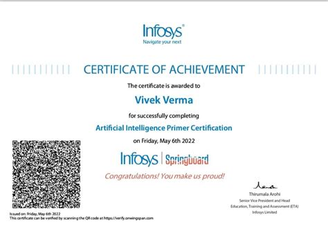 Vivek Verma On Linkedin Infosysspringboard Infosys