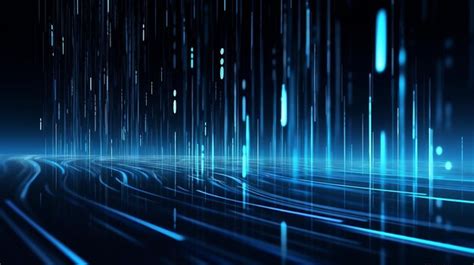 Premium Photo Futuristic Data Visualization Digital Technology