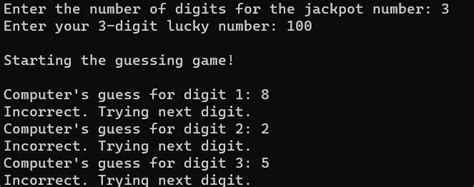 Input Guess The Jackpot Number In Python Stack Overflow