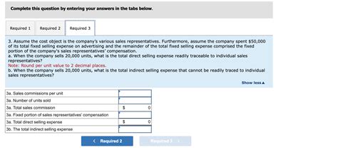 Solved Required Information Cost Classifications Static