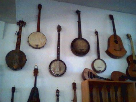 Wall Of Banjos At Retrofret Brooklyn Ny Chiffon Sufjan Stevens