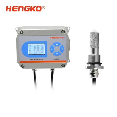 Hg808 C Temperature And Humidity Transmitter Duct Screw Thread Probe High Temperature And