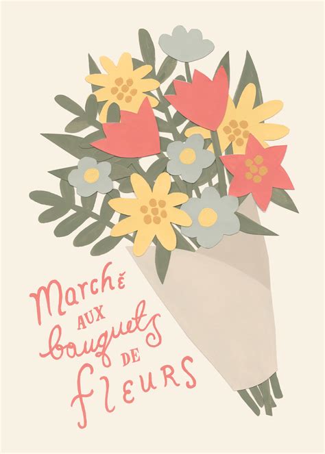 Flower Bouquet Market Poster Med Blommotiv Poster Store Se