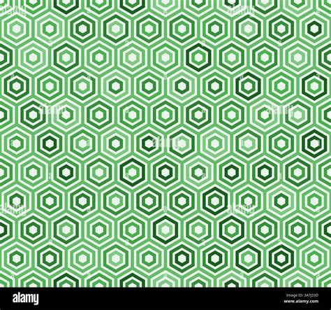 Geometric Pattern Plain Hexagon Frames Green Color Tones Hexagonal
