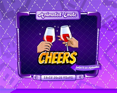 Animated Static Cheers Twitch Emote V2 Totallyglamco