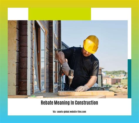 Rebate Meaning In Construction A Comprehensive Guide For Project Success Wave Sold