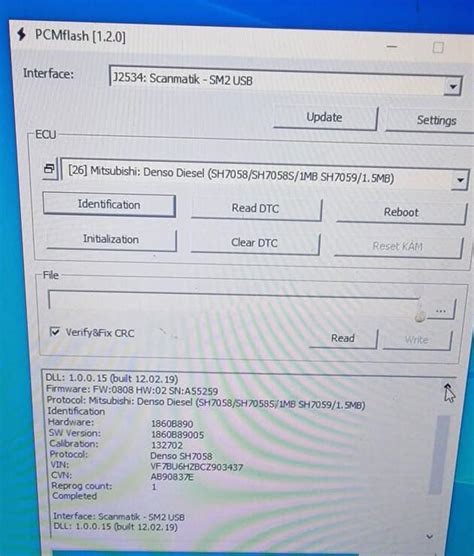 Pcmtuner Read And Write Citroen Denso 4n13 Ecu Via Obd
