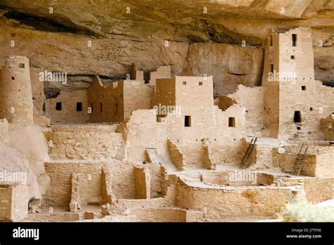 Ruins Ancient Mesa Community Village Market Town Indian Travel