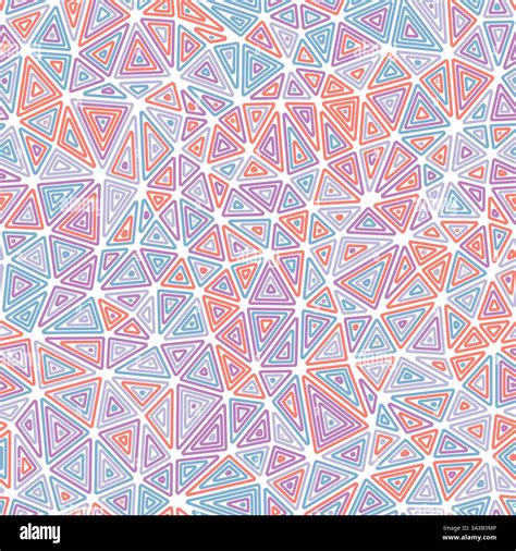 Abstract Vector Background Compact Shape Size Multiple Repeated Inner Triangles Multicolored