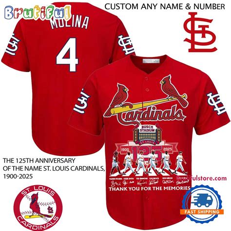 The 125th Anniversary Of The Name St Louis Cardinals 1900 2025 Baseball Jersey