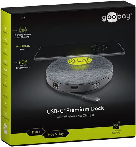 Goobay In USB C Hub Multi Dock With HDMI And Wireless Charger Computers Tech Parts