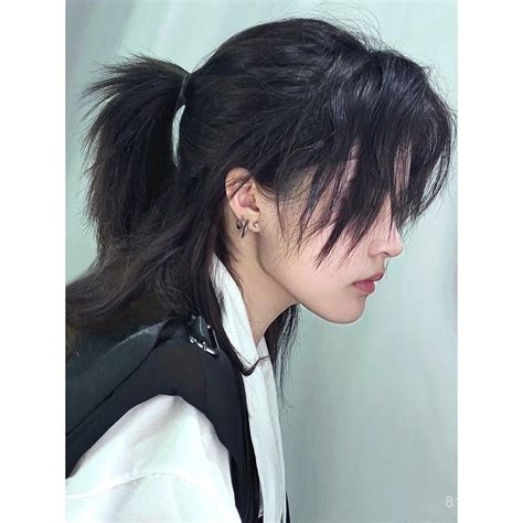 🔥臺灣有貨發票含稅🔥狼尾假髮男長髮日係男生武士頭帥氣自然男士鯔頭日常全頭套式 Cupy 蝦皮購物