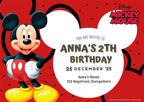 How To Make Cute And Easy Mickey Mouse Birthday Invitations