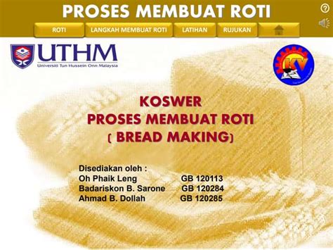 Baking And Pastry Bread Making Process Pptx