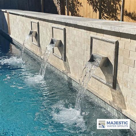 Hamilton 6 In Wall Water Fountain And Pool Scupper Stainless Steel