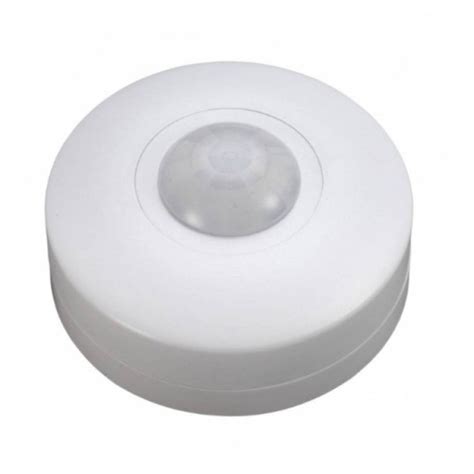 360 Degrees Round White Surface Mount Pir Sensor With Single