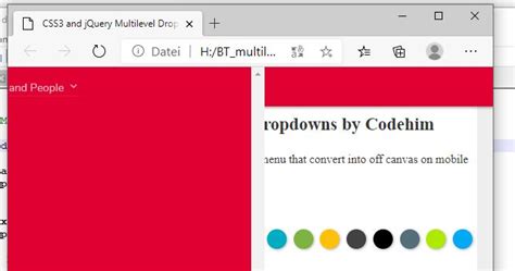 narrow mode · issue 3 · codehimblog multilevel dropdown · github