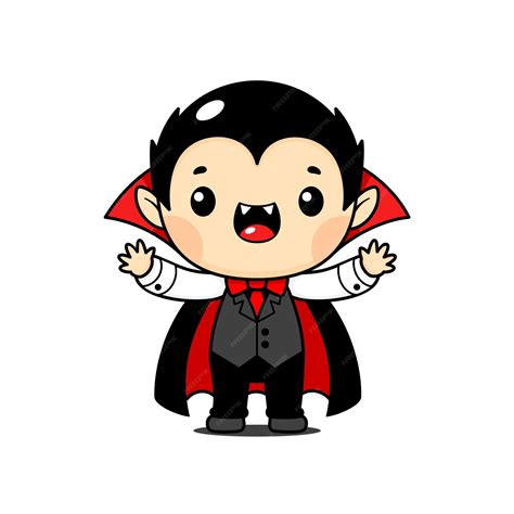 Premium Vector Cute And Kawaii Style Halloween Vampire Cartoon Character