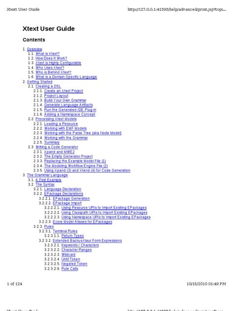 xtext tutorial pdf parsing eclipse software