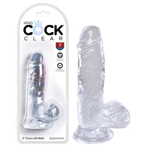 King Cock Clear 5 Cock With Balls