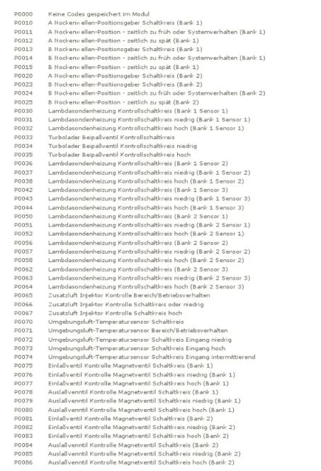 Opel Zafira Fehlercode Liste Umfassende Übersicht Und Lösungen