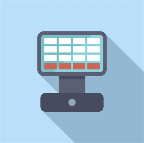 Premium Vector Electronic Cash Register Showing Total Amount To Pay