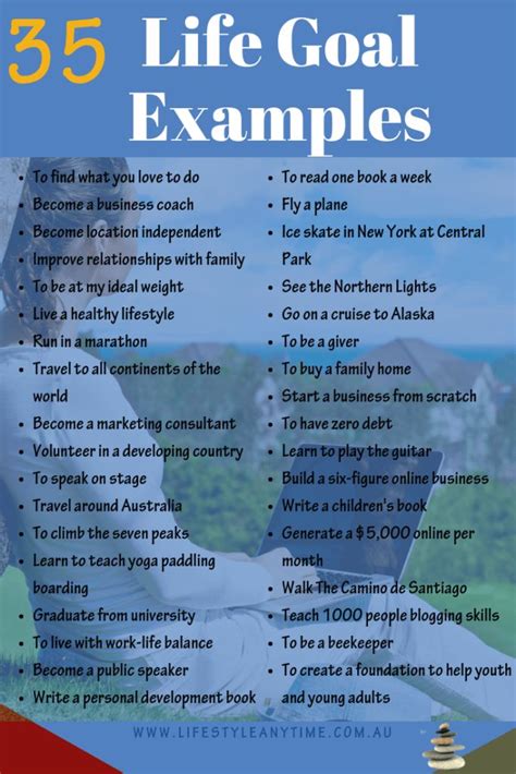 The Ultimate Guide To Life Goals With Core Values List Goal Examples