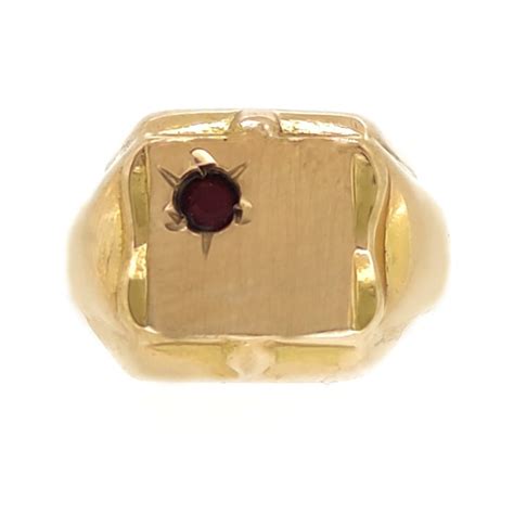 18 Kt Yellow Gold Ring 005 Ct Ruby Catawiki