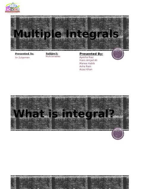 Multiple Integrals Pdf Integral Mathematics