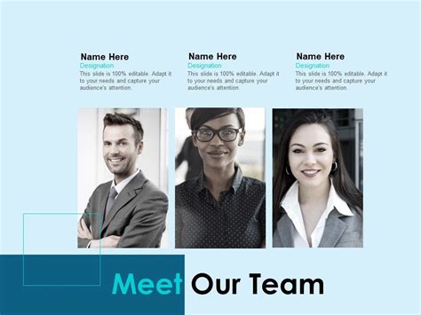 meet our team ppt powerpoint presentation model graphic tips