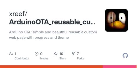 GitHub Xreef ArduinoOTA Reusable Custom Web Page Arduino OTA Simple