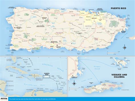 Puerto Rico Tourist Attractions Map 60 Photos