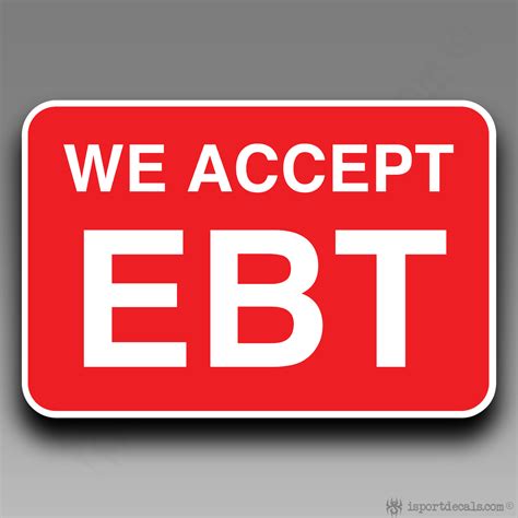 We Accept Ebt Card