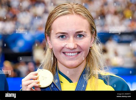 Fukuoka Japan 23rd July 2023 Ariarne Titmus Of Australia Shows The
