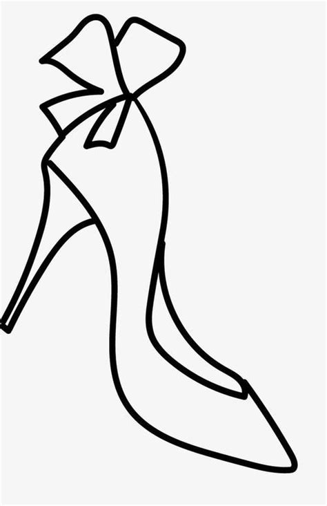 高跟鞋简笔画图片大全 简笔画怎么画 色粉画