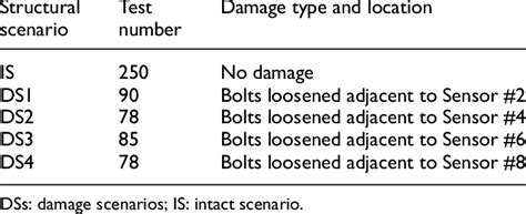 Various Dss And Test Numbers For The Steel Bridge Download Scientific Diagram