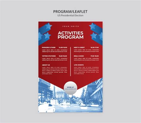 Premium Psd Us Presidential Election Template