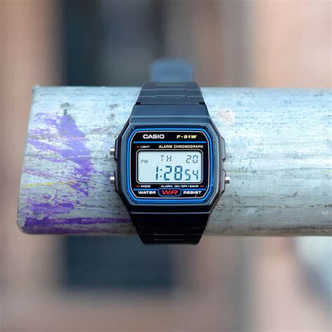 Reloj Casio Vintage F 91w 1dg Unisex Digital Clásico Relojería Suiza