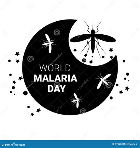 Stop Malaria Collection Symbol Or Sign Stop Malaria Vector Illustration