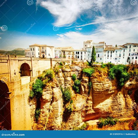 Ronda Espagne Vue Panoramique Photo Stock Image Du Culture