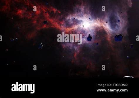 Galaxy Space Flight Exploration Space Rock Scence At The Dusty Side Of