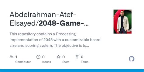 Github Abdelrahman Atef Elsayed2048 Game Processing This Repository Contains A Processing