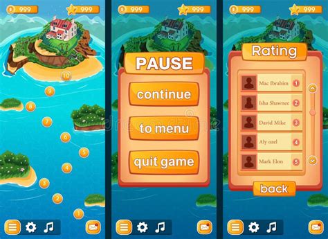 Game Level Map Ui Stock Illustrations 113 Game Level Map Ui Stock