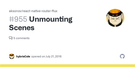 Unmounting Scenes Issue Aksonov React Native Router Flux GitHub