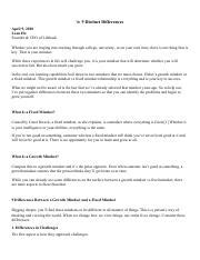 Copy Of Growth Mindset Vs Fixed Mindset 9 Distinct Differencespdf T