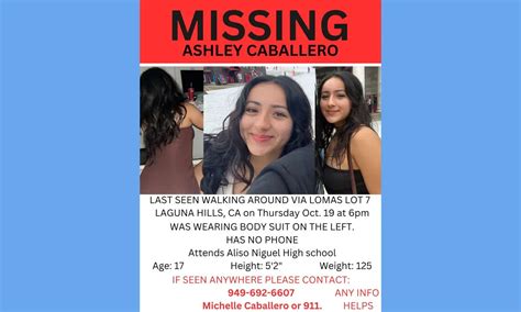 Ashley Caballero A Missing Girl Found Alive And Safe