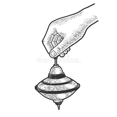 Spinning Top Clipart Black And White