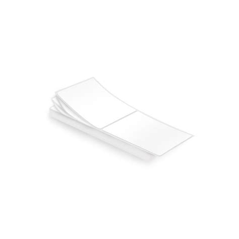 3 W X 5 L Thermal Transfer Matte Paper Labels Fanfold White Gener