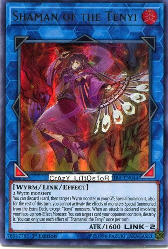 Yu Gi Oh Shaman Of The Tenyi 1st Ed Ultra Rare Mint Rira En044 Ebay